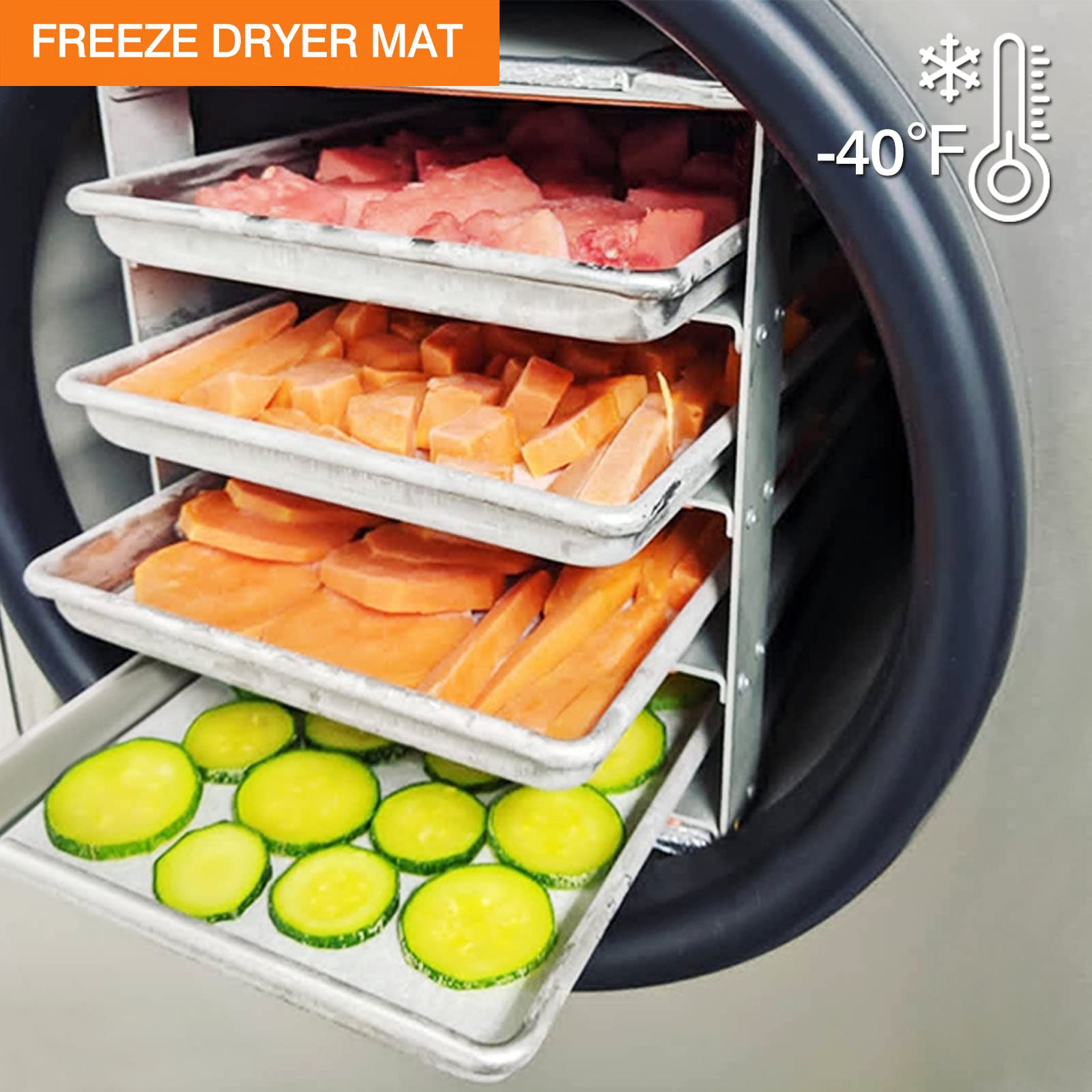 Silicone Baking Mat Roll -12IN x 10FT Non Stick Heat Resistant Food Grade Baking Mats, No Slip Reusable Freeze Dryer Mat,Pastry Mat,Countertop Protector Mat, Washable Oil-Proof Refrigerator Liners