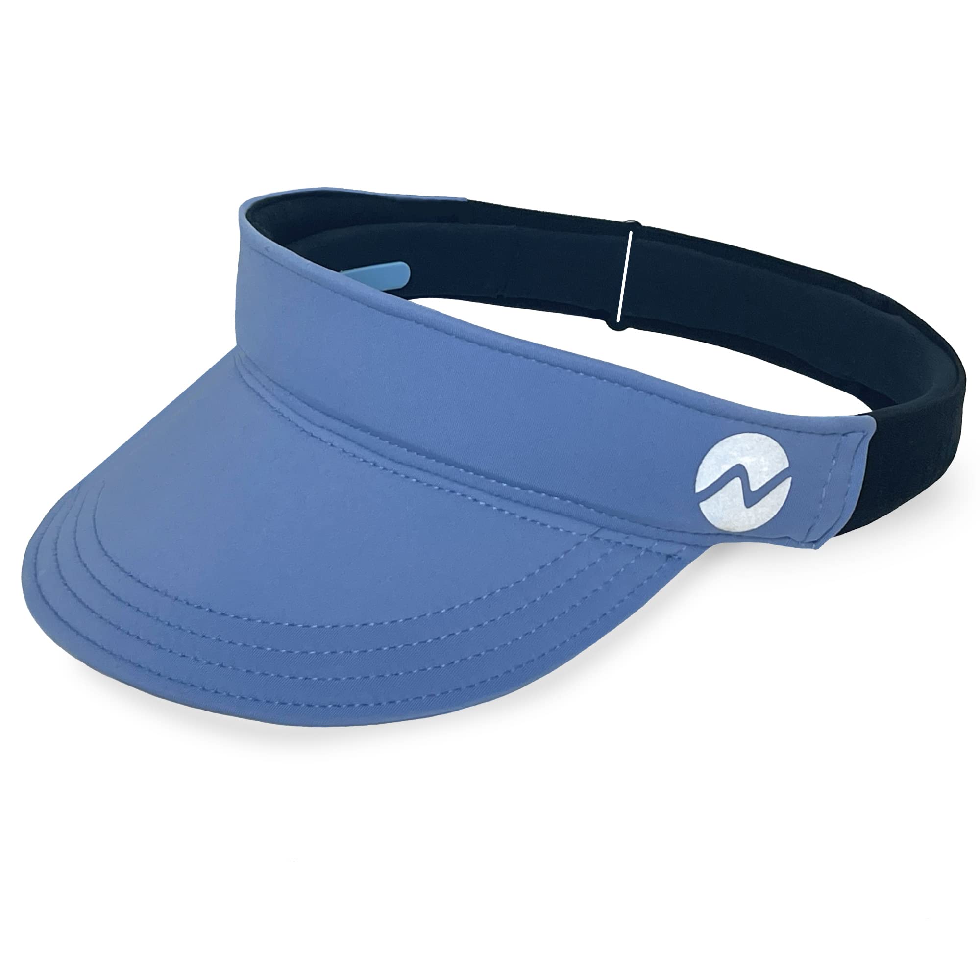No Headache Solace Performance Pickleball Visor Lightweight Running Triathlon Sport Visor - Abyss Black