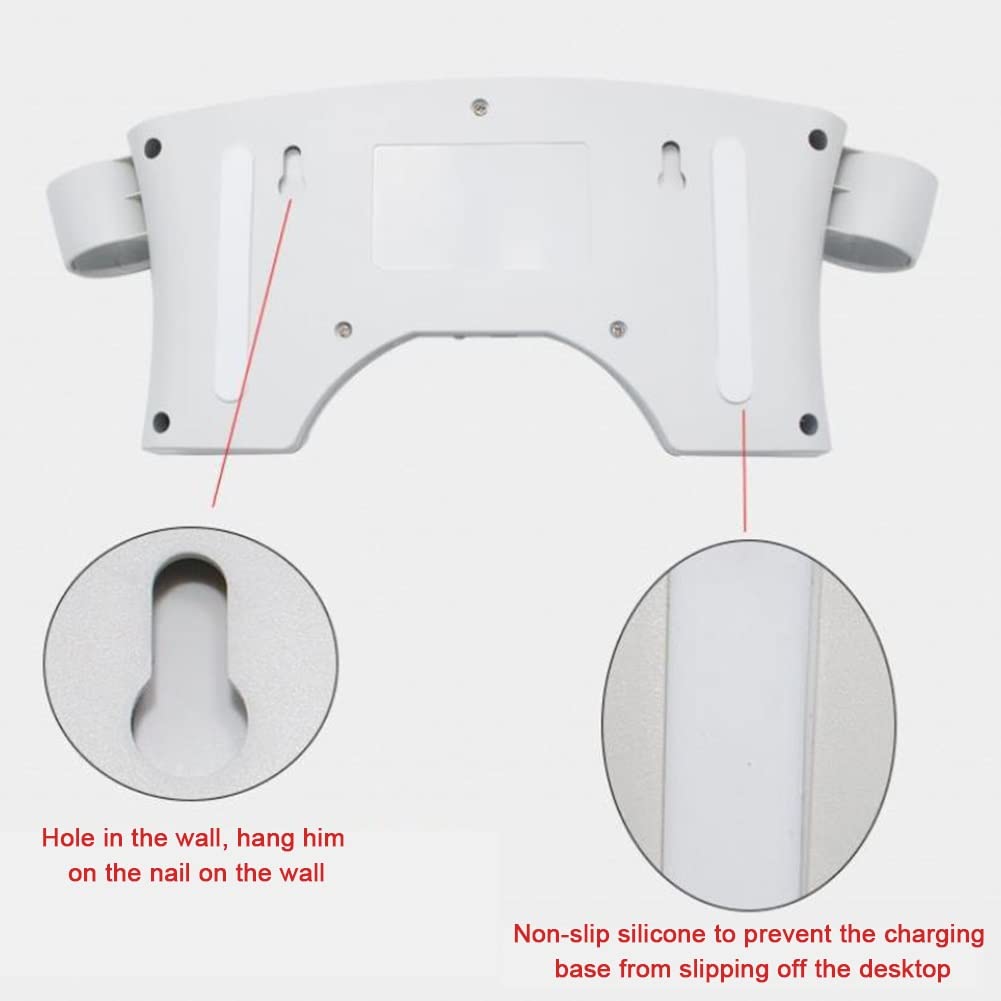 RENSLAT Charging Dock Station Quick Charge Stand Base for 2 USB Charger Wall Mount Storage Stand
