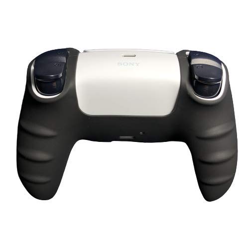 Midnight Black - Silicone Controller Skin Grip Anti-Slip Cover Protector Case - Compatible with PS5 DualSense Controller