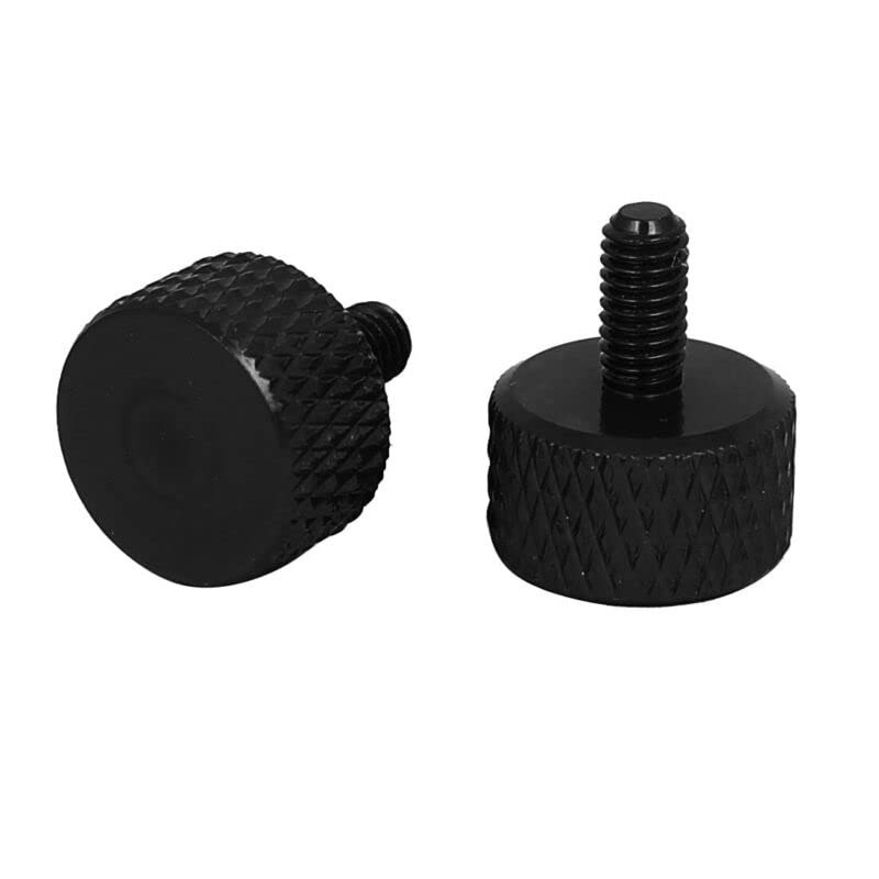 Tool parts Computer PC Graphics Card Aluminum Alloy Knurled Thumb Screws Black M3x6mm 4pcs