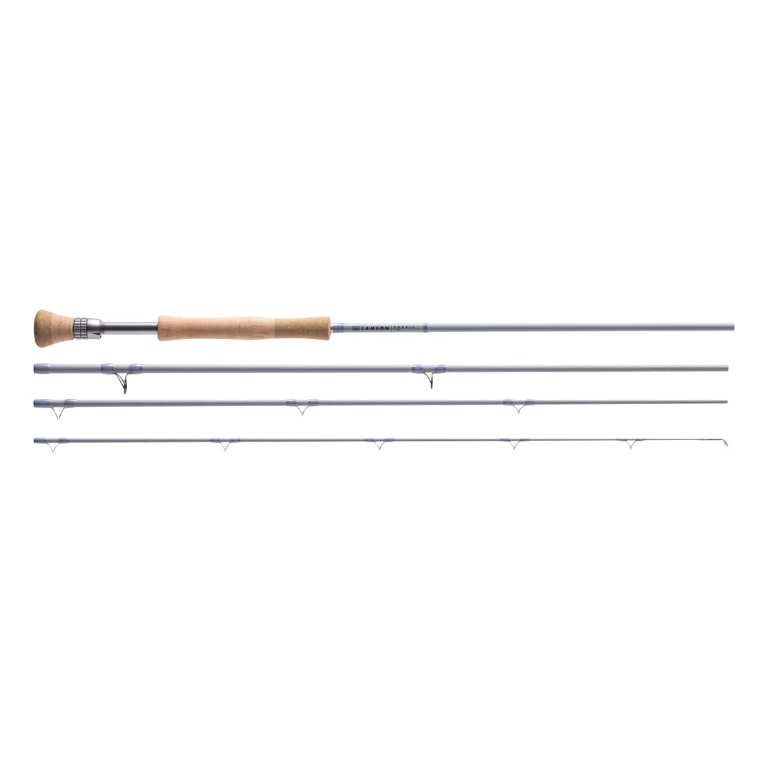 Lamson Cobalt Fast Action Saltwater Fly Fishing Rod, fighitnig Butt, 9 Foot 4-Piece, with Tube 8 WT.