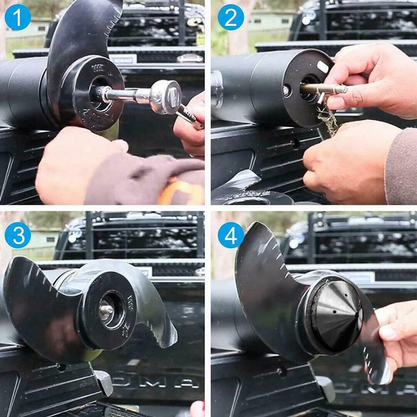 kingsea Eliminator Trolling Motor Prop Nut for MotorGuide T-H Marine GFEL-MK-R-DP G-Forc