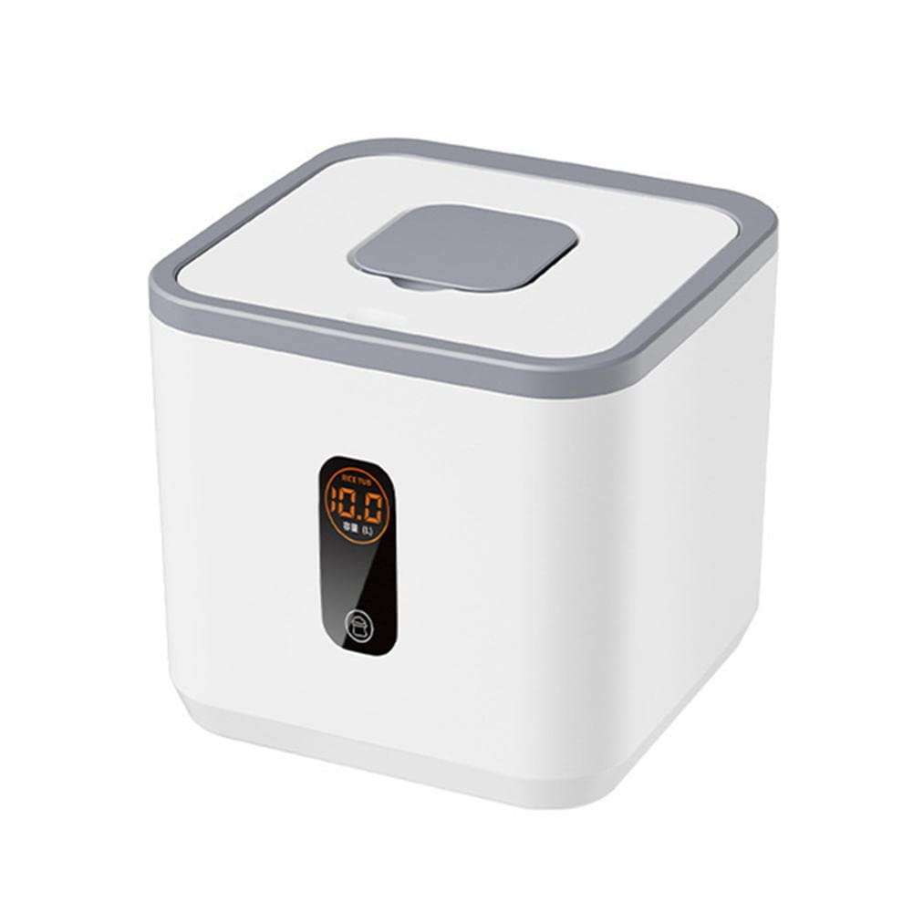 rice container, flour container, pet food container, kitchen one-touch open lid sealed rice bucket, household containers for food, cat food dog food storage bucket for cereals, rice, dog food (10KG)