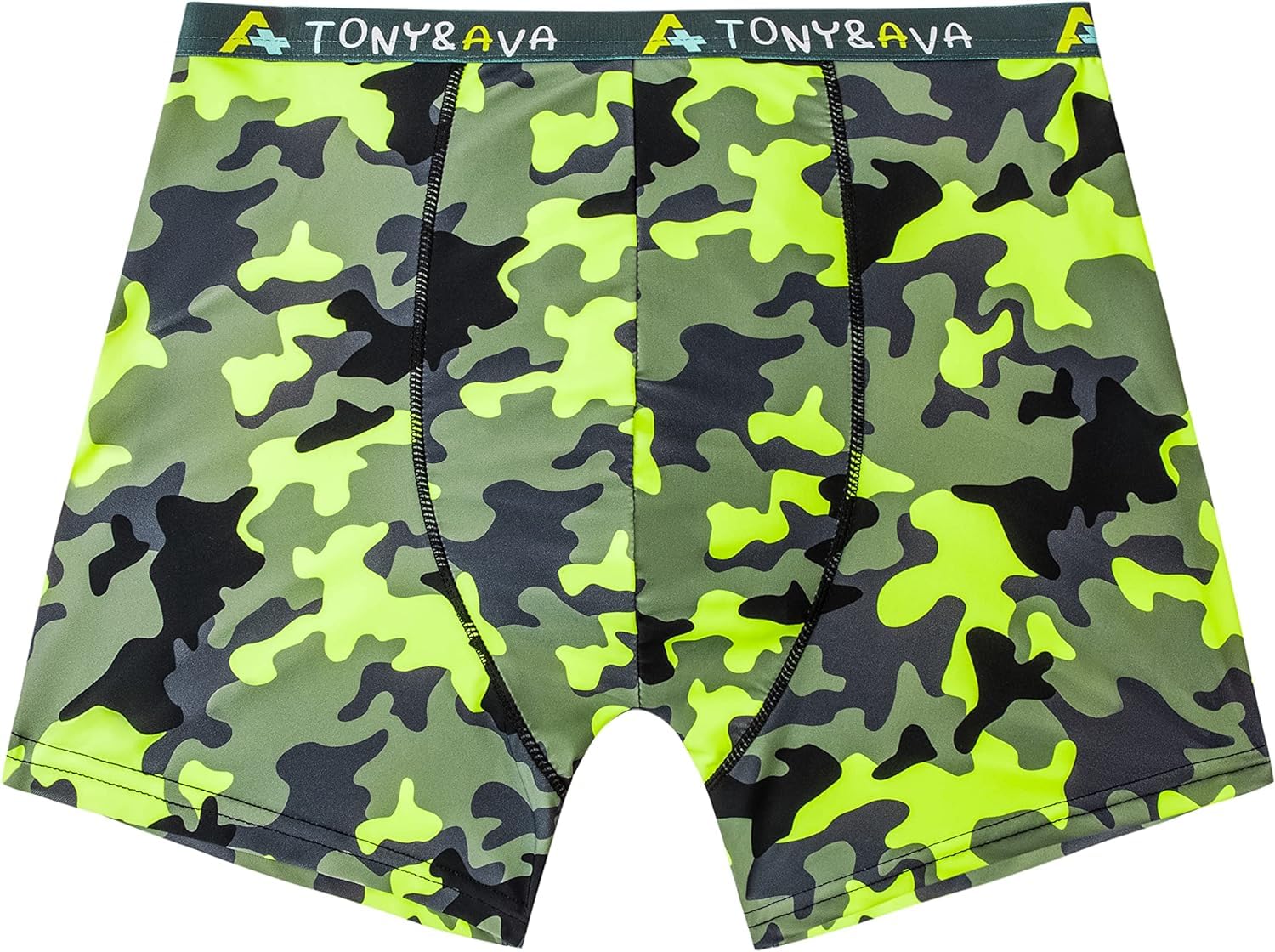 Tony and Ava Incontinence Boxer Briefs for Boys with Special Needs | Soft Cotton Liner | Slim Fit Underwear for Boys (120 lbs) | Comfortable, Camouflage Design, Pack of 2 (Large)