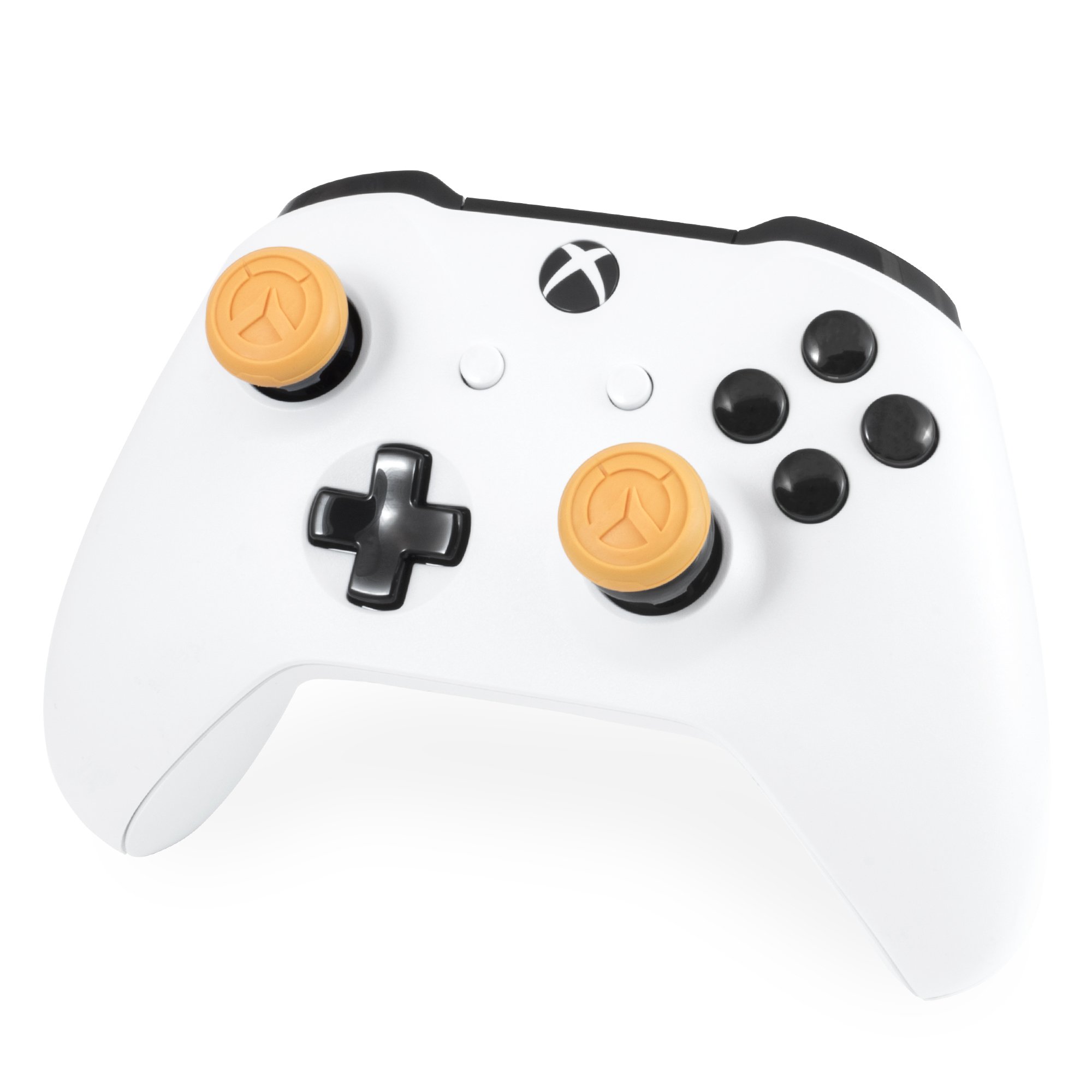 KontrolFreek Overwatch for Xbox One Controller | Performance Thumbsticks | 1 High-Rise Convex, 1 Mid-Rise Convex | Orange