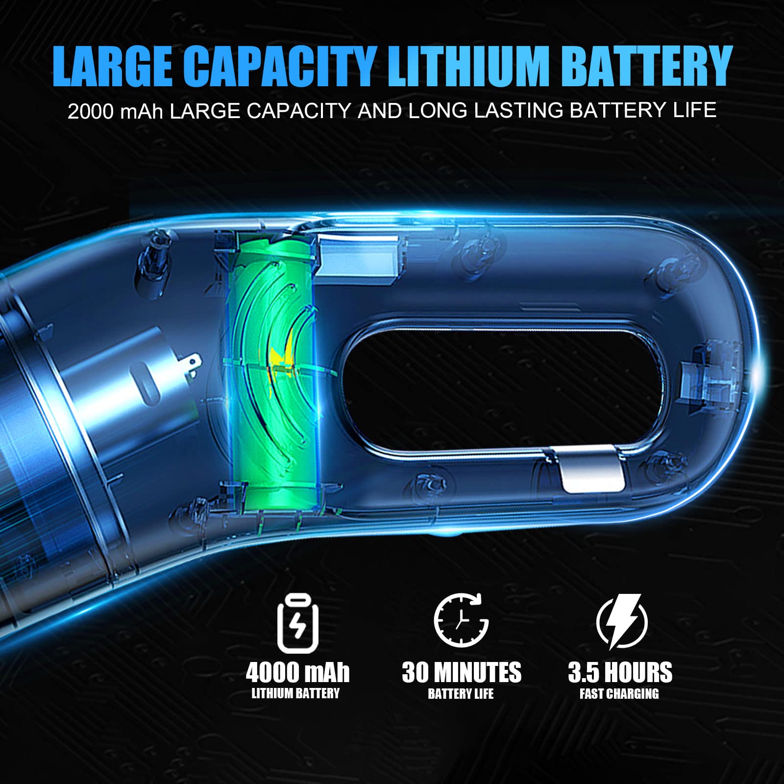 LANDDER-Stick Vacuum Cleaner Cordless, Shark Cordless Vacuum, 2 in 1 Handheld Vacuum for Hard Floor, Tile, Laminate, Carpet