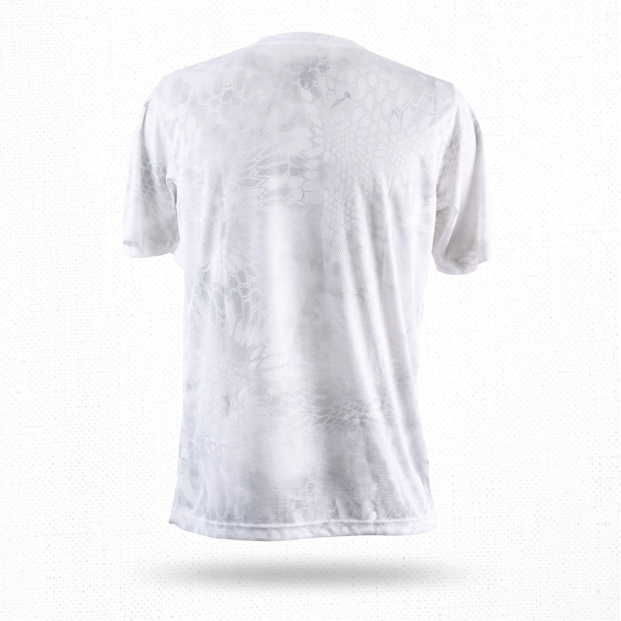 Kryptek Men's Standard Hyperion Short Sleeve Logo Crew, Wraith, L