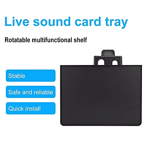 SDGH Sound Card Tray Live Microphone Plastic Stand Tray Stand Live Stand Fit for Live Tripod Bracket Accessories