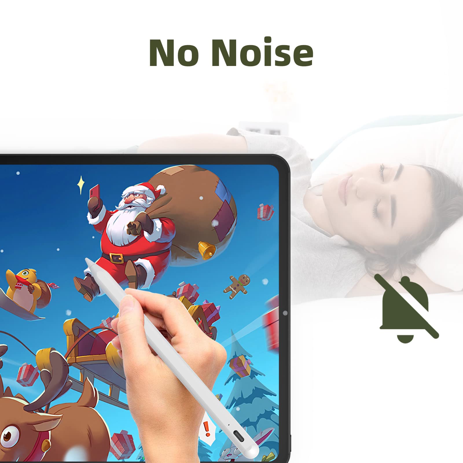 TOPXINKER Pen Tips Replacement for Apple Pencil 1st Gen & 2nd Generation, Pencil Nibs Compatible with iPad Pencil, White