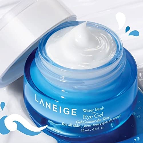 LANEIGE Water Bank Eye Gel: Hydrate, Moisturize, and Visibly Brighten with Hyaluronic Acid & Antioxidants, 0.8 fl. oz.