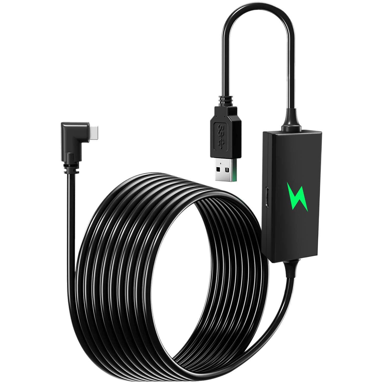 Sonicgrace Link Cable Compatible with Quest 2-16FT Quest 2 / Pro VR Link Cable with USB 3.2 2A Fast Charging and 5Gbps Date Transfer for VR Headset PC Gaming