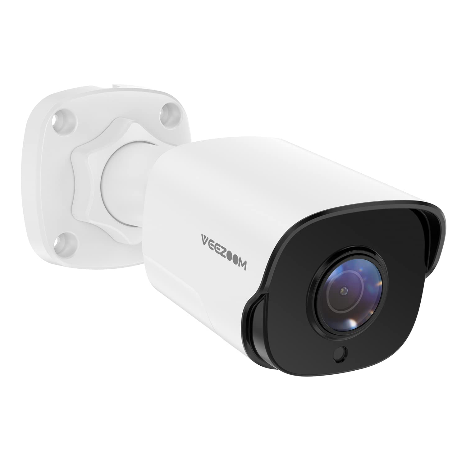 Veezoom PoE Camera - 4K IP Camera for Home Security, Outdoor Surveillance Cameras with Human/Vehicle/Detection, 100ft Night Vision, 2.8mm Lens, IP66 Weatherproof, MicroSD Recording (Not Included)