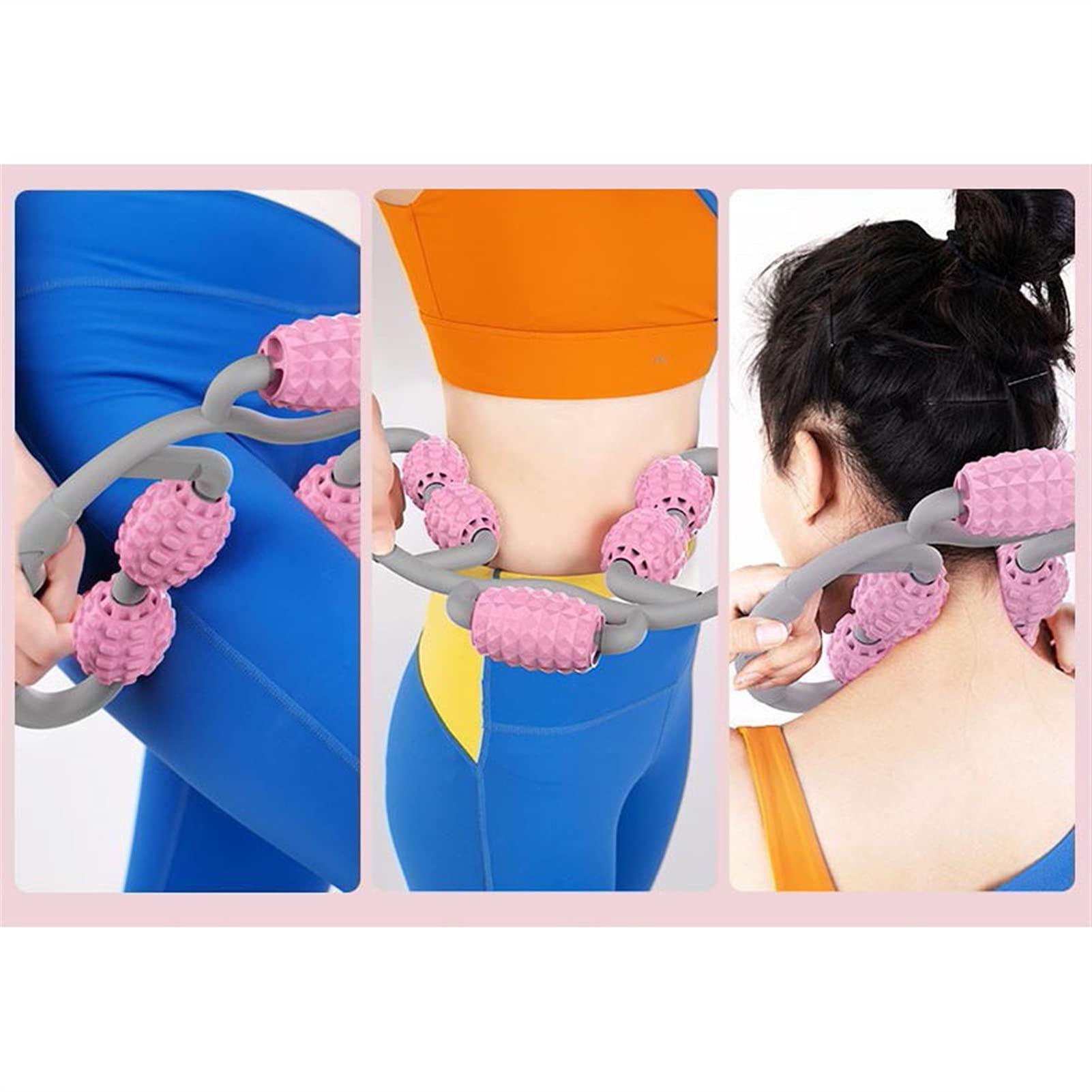 LUYIYI Leg Massager Roller Foam Roller Stovepipe Equipment Yoga Ring Clip Muscle Relaxer Calf Massage Surround Massage Stovepipe Ring