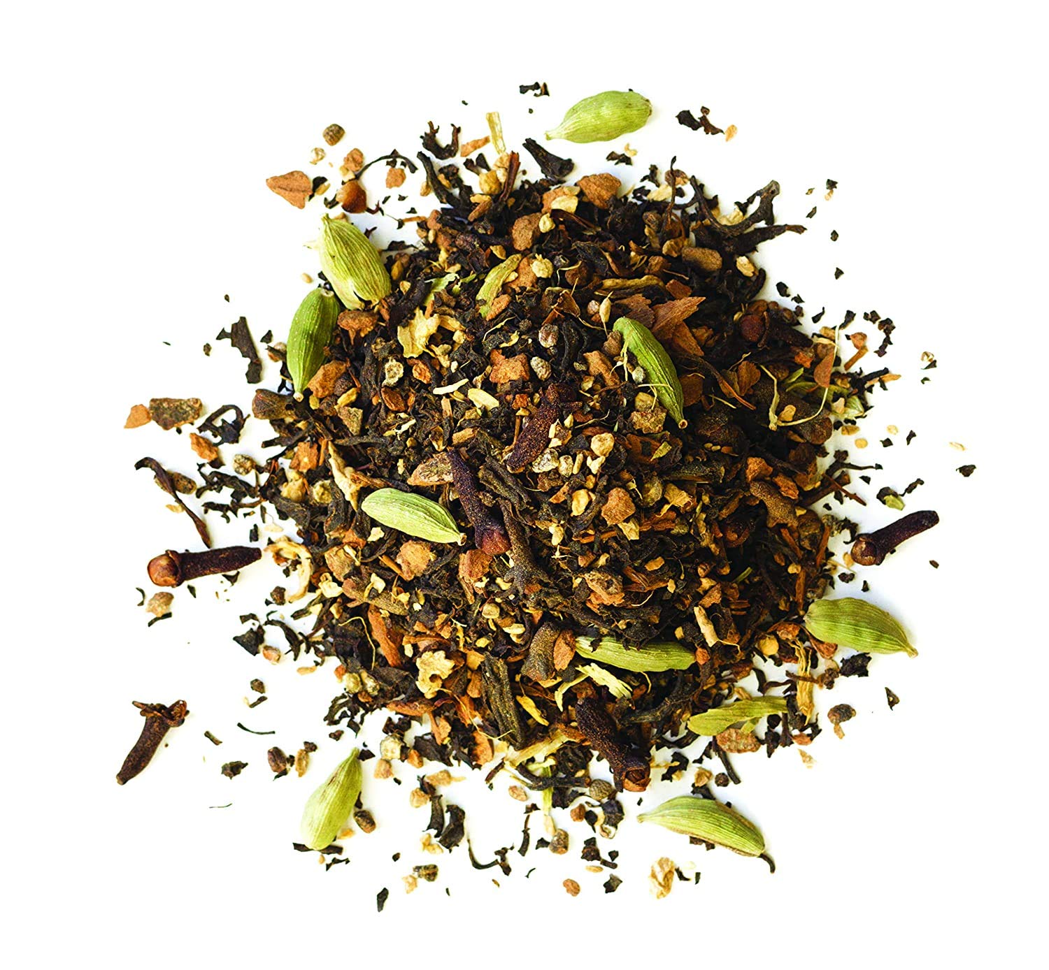 Rishi Tea Masala Chai Tea | USDA Organic Direct Trade Loose Leaf Tea, Certified Kosher Assam Black Tea Blend with Whole Spices, Energizing & Caffeinated | 16 Ounces (Pack of 1)