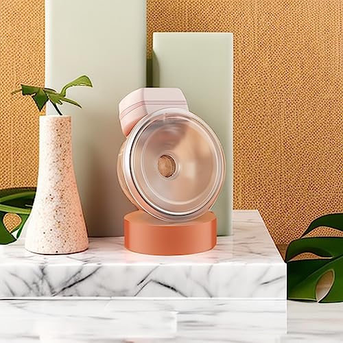 Meloyankoo Wearable Breast Pump,Portable Breast Pump with Low Noise,Mixed Modes,9 Levels,Electric Hands-Free Breast Pumps of LED Display,Longer Battery Life,Pink