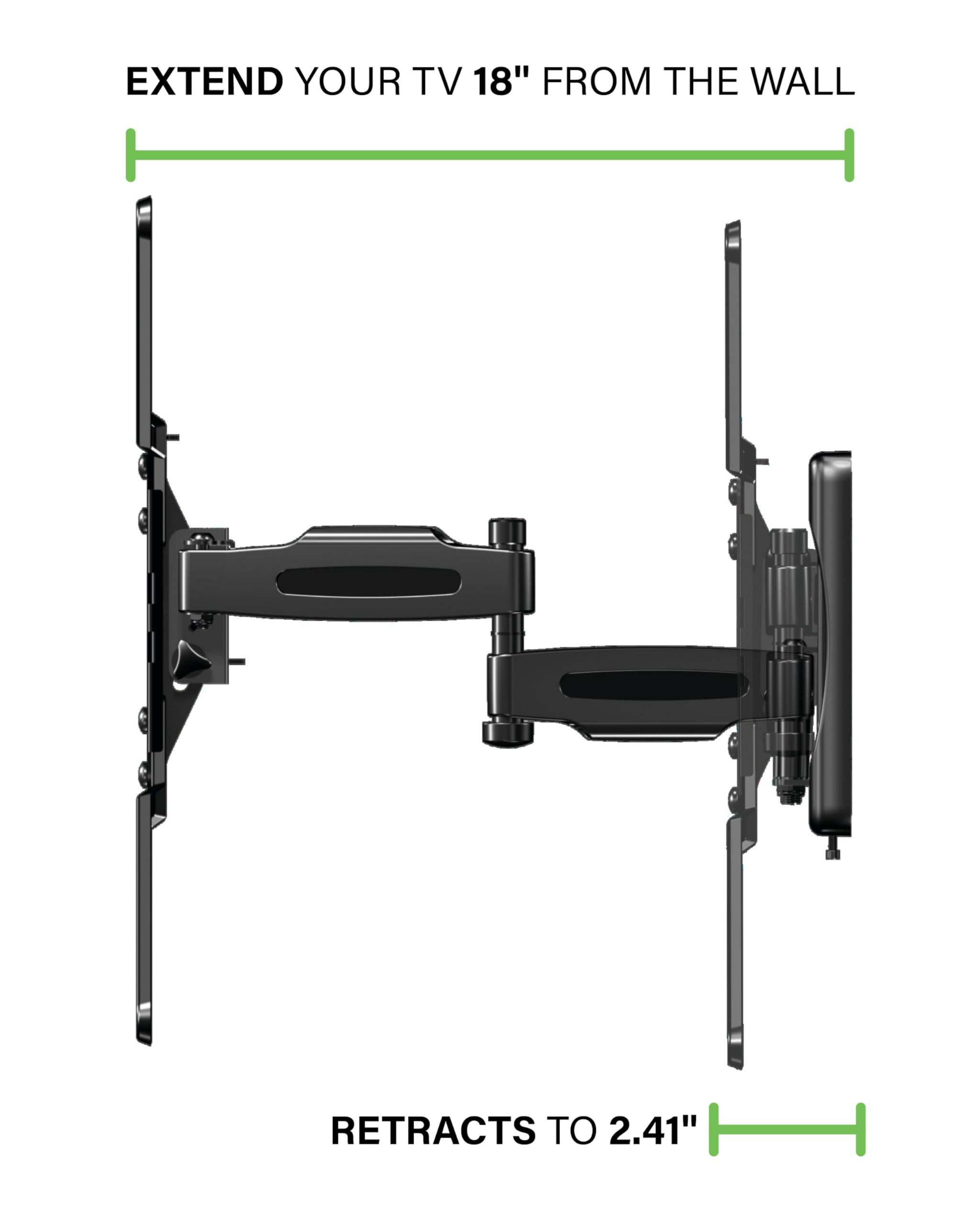 Made for Amazon Universal Full-Motion TV Wall Mount for 50-82" TVs and Compatible with Amazon Fire TVs