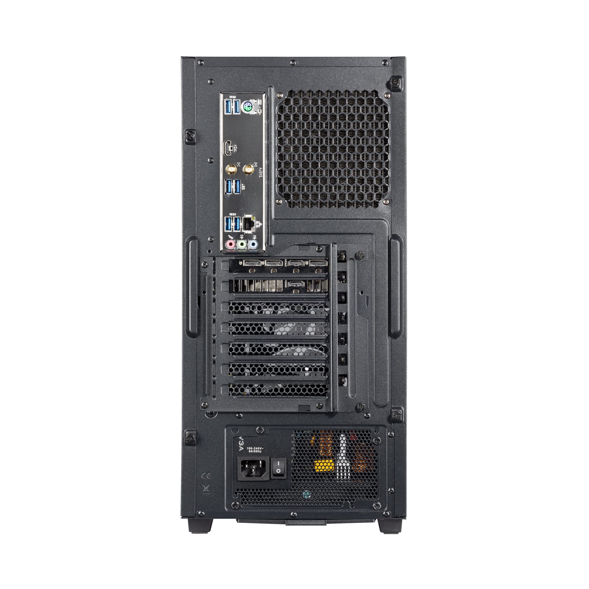 Velztorm Black Gladio Custom Built Gaming PC (AMD Ryzen 9 5900X, 32GB RAM, 1TB SSD+1TB HDD, GeForce RTX 3090, WiFi, 1xUSB 3.2, 4xUSB 3.1, 2xUSB 3.0, Win10H)