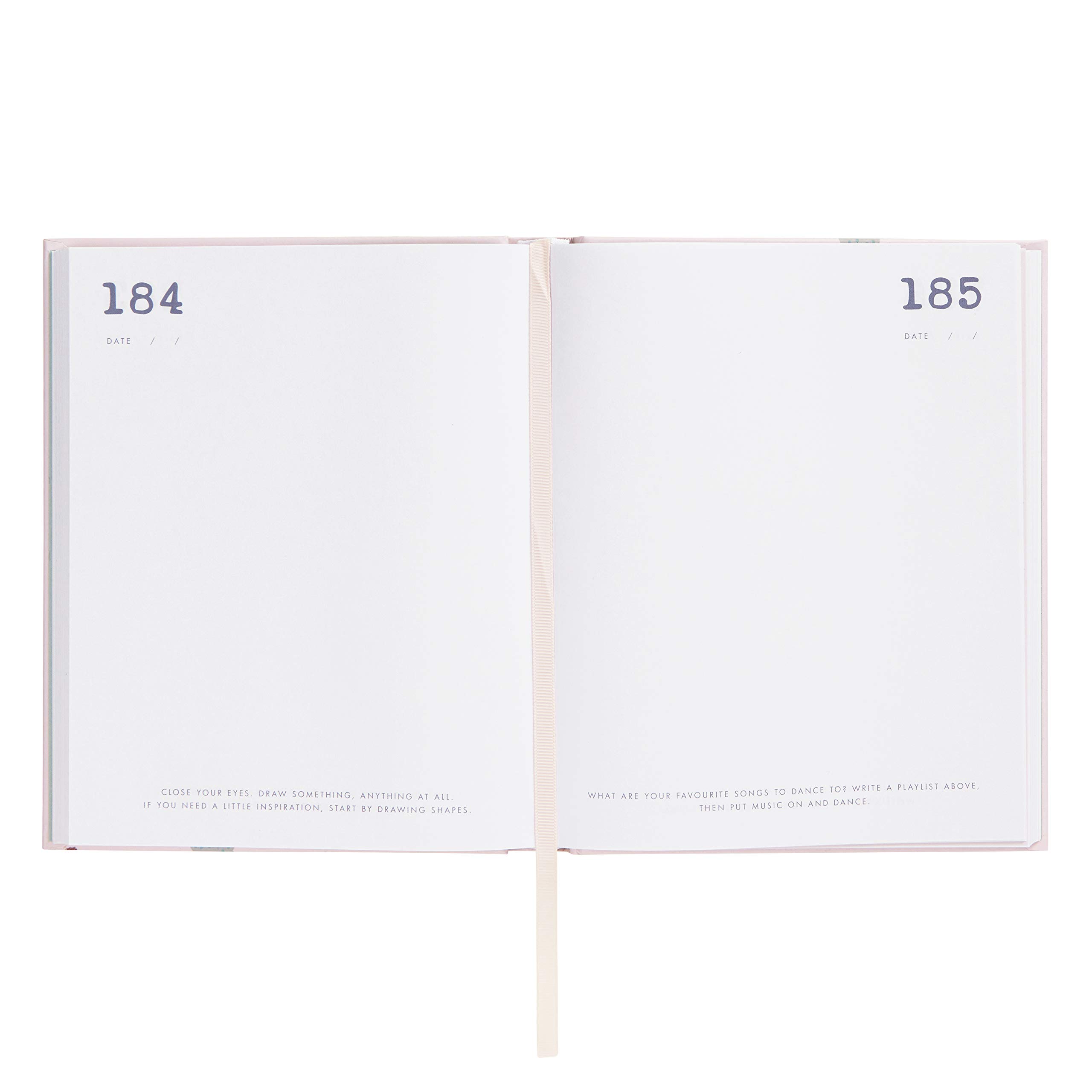 kikki.K Woodland Wanders Designer Collection - 365 Journal, Hard Cover Notebook with 365 Blank Numbered Pages and Promoting Questions for Yearly Journaling