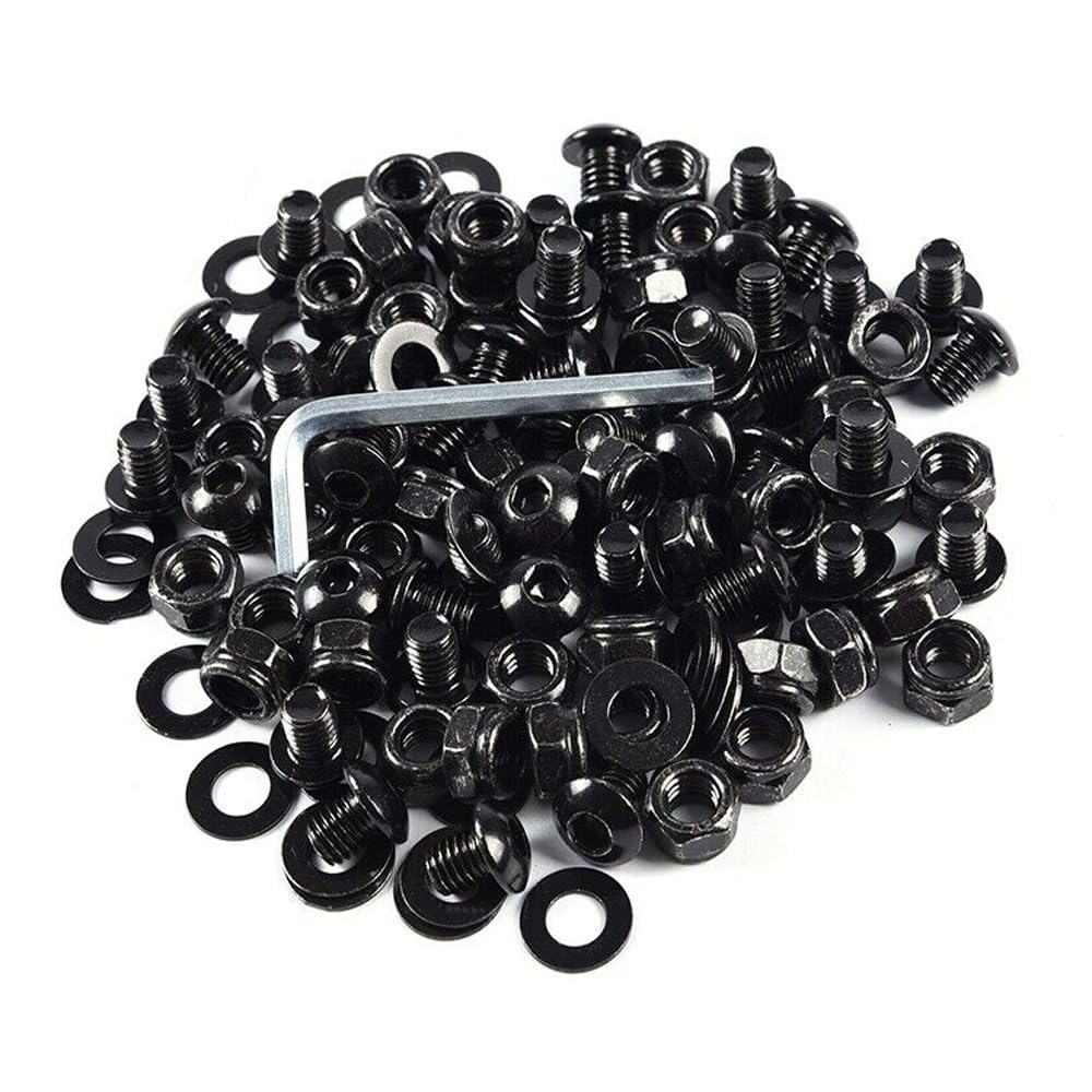 kikubiou Universal Pocket/Rivet Style Fender Flares Screw/Bolt Hardware Kit Left Right Front Rear A-02RSL0001ABK