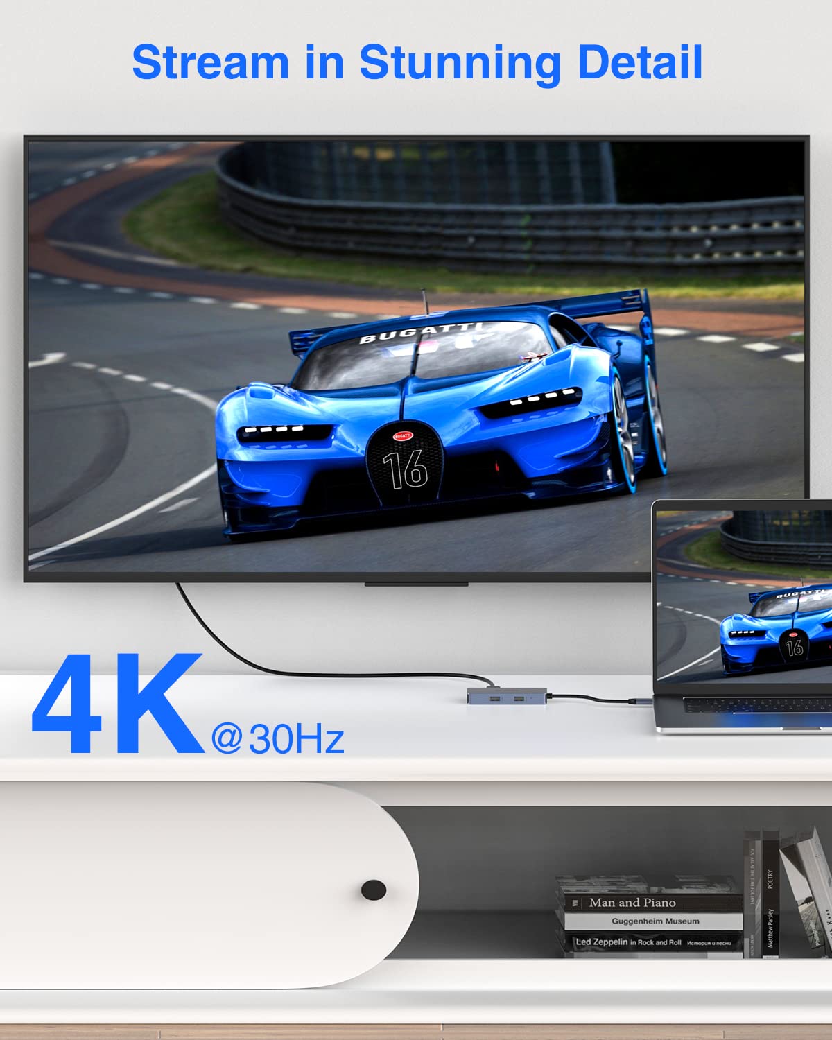 TOTU 11 in 1 USB C Hub with 4K HDMI, VGA, 1000Mbps Ethernet & 6 in 1 4K HDMI VGA USB C Hub