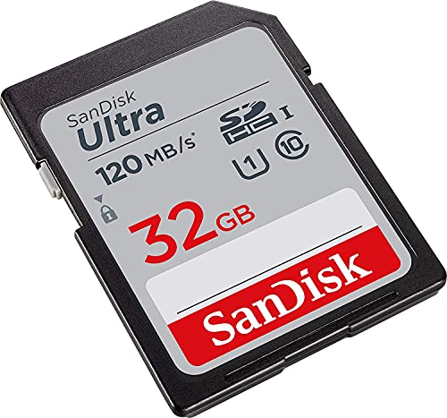 SanDisk 32GB Ultra SD Memory Card (4 Pack) SDHC UHS-I Card 120 MB/s Class 10 (SDSDUN4-032G-GN6IN) Bundle with (1) Everything But Stromboli Micro Fiber Cloth