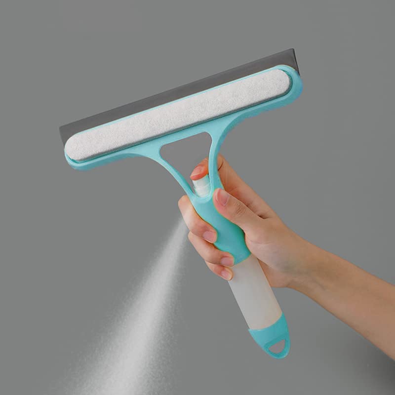 soputry 3 in 1 Window Cleaning Tool for Car Indoor Outdoor High Windows, 2023 New All-Purpose Window Squeegee Shower Squeegee for Glass Door Tile Cleaning (Blue)