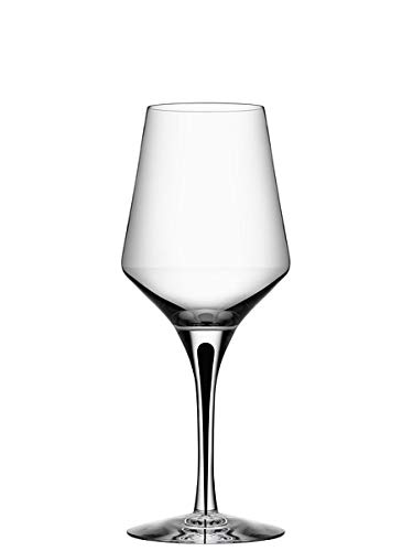 Orrefors Metropol Personalized White Wine Glasses, Set of 2 13.5oz Custom Engraved Crystal Wine Glasses for Chardonnay, Pinot Grigio