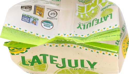 LATE JULY Snacks Restaurant Style Sea Salt & Lime Tortilla Chips, 11 oz. Bag