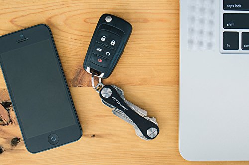 KeySmart Classic - Compact Key Holder and Keychain Organizer (up to 14 Keys, Blue)