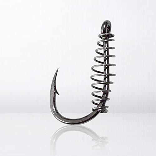 mogen886 10Pcs Sharpened Fishhook Carbon Steel Fishing Hooks Fish Tackle Tool for Fishing Outdoor 4#