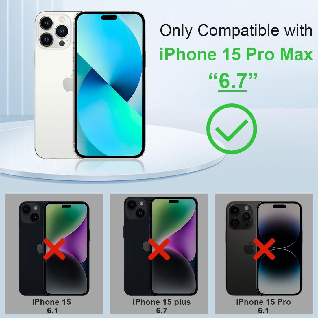 KEZiHOME iPhone 15 Pro Max Wallet Case, Genuine Leather [RFID Blocking] iPhone 15 Pro Max Case Card Slot Magnetic Stand Phone Cover Flip Case Compatible with iPhone 15 Pro Max 5G (Gray/Brown)