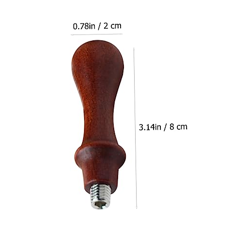 VILLCASE 3Pcs Wooden Handle Wedding invites Wooden Stamps Wedding Scrapbook Seal Stamp Head Replacement Wax Envelope Seal Handle Wax Stamp Replacement Heads Wedding Stamp Handle Beech die