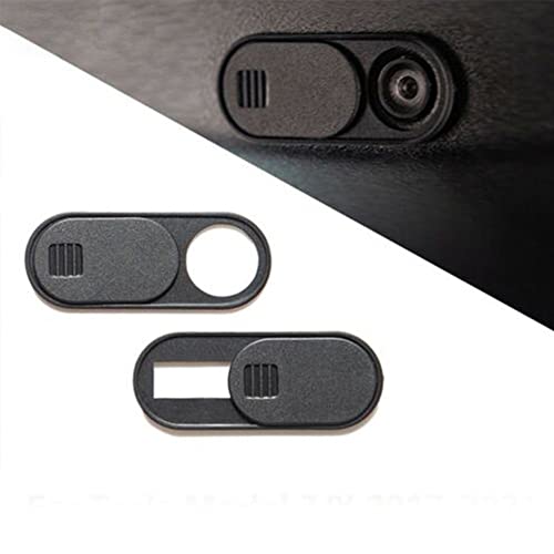 RESVIO 2Pcs Interior Camera Privacy Webcam Cover Compatible with Tesla Model 3 Y Accessories Black