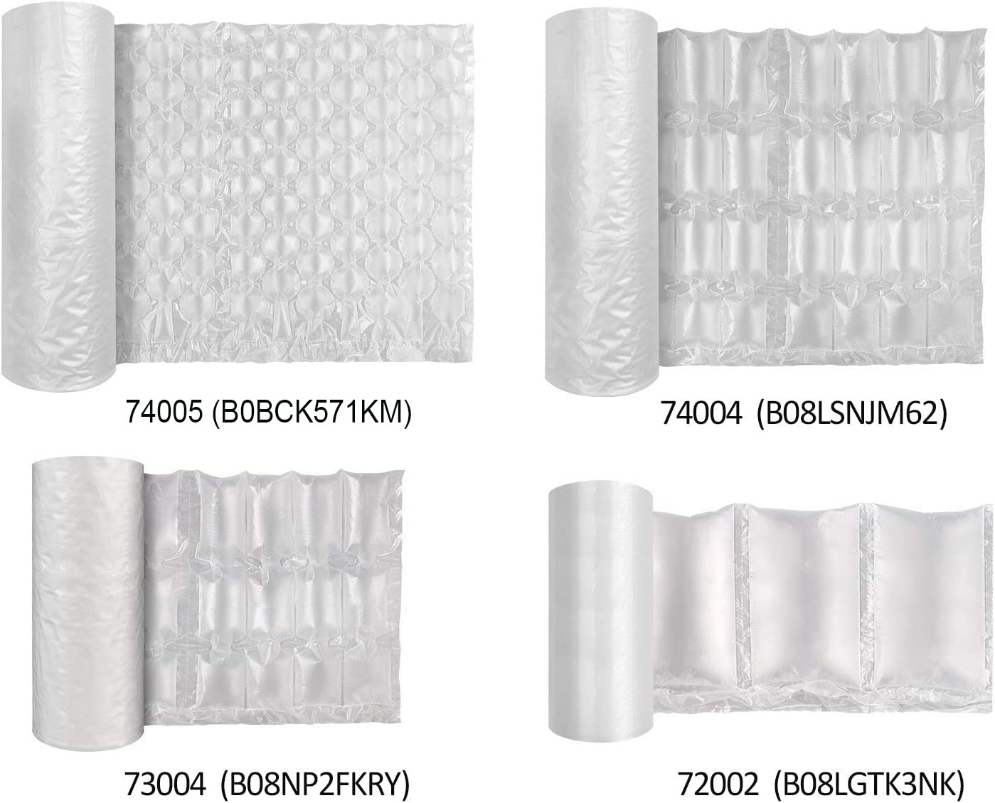 JZBRAIN Air Cushion Film Bubble Cushioning Wrap Inflatable Air Pillow Film Roll for Packaging, 1 Roll 400mm X 290mm X 300m X 0.02mm, ONLY Compatible with JZBRAIN 056C/YE310 Air Pillow Machine (74005)