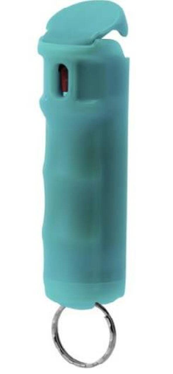 NW Self Defense Products Freeze +P Pepper Spray - 1/2 oz Stream - Teal Key Chain (Flip Top)