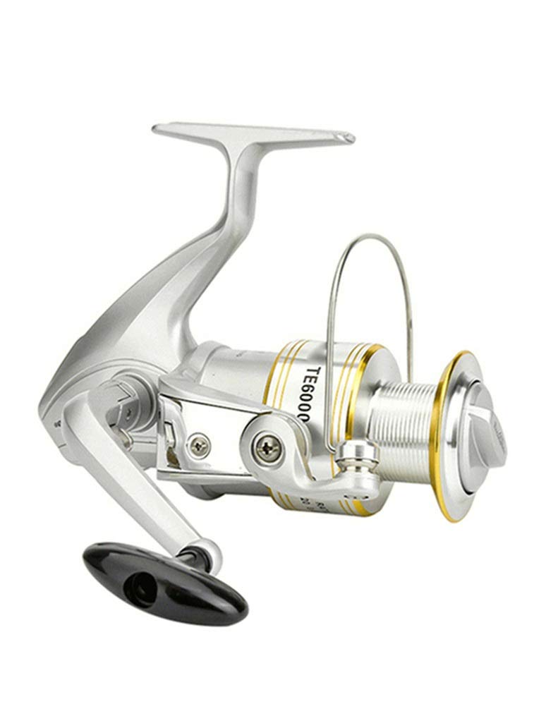 LLJPYX7L Fishing Reel Spinning Fast Fishing Reel Left/Right Hand Interchangeable 5.5:1 Gear Ratio 6 Rust Resistant Gear for Beginners. (Color : 7000)