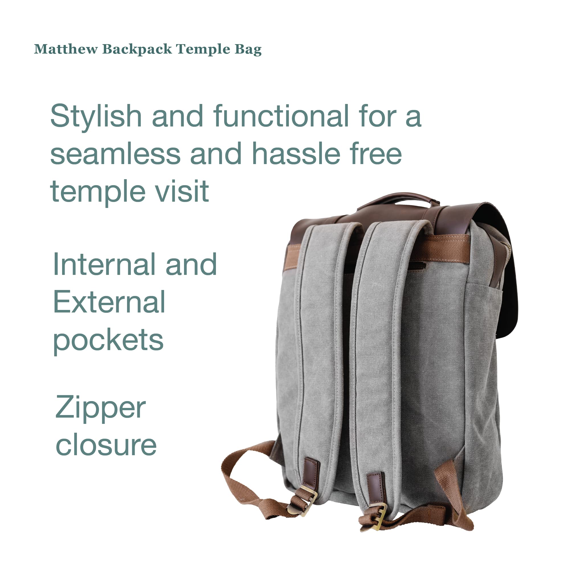 LATTER-DAY LIVING LDS Temple Bag, Matthew Backpack, LDS Gift for Women, Men, Missionary, Elder or Sister
