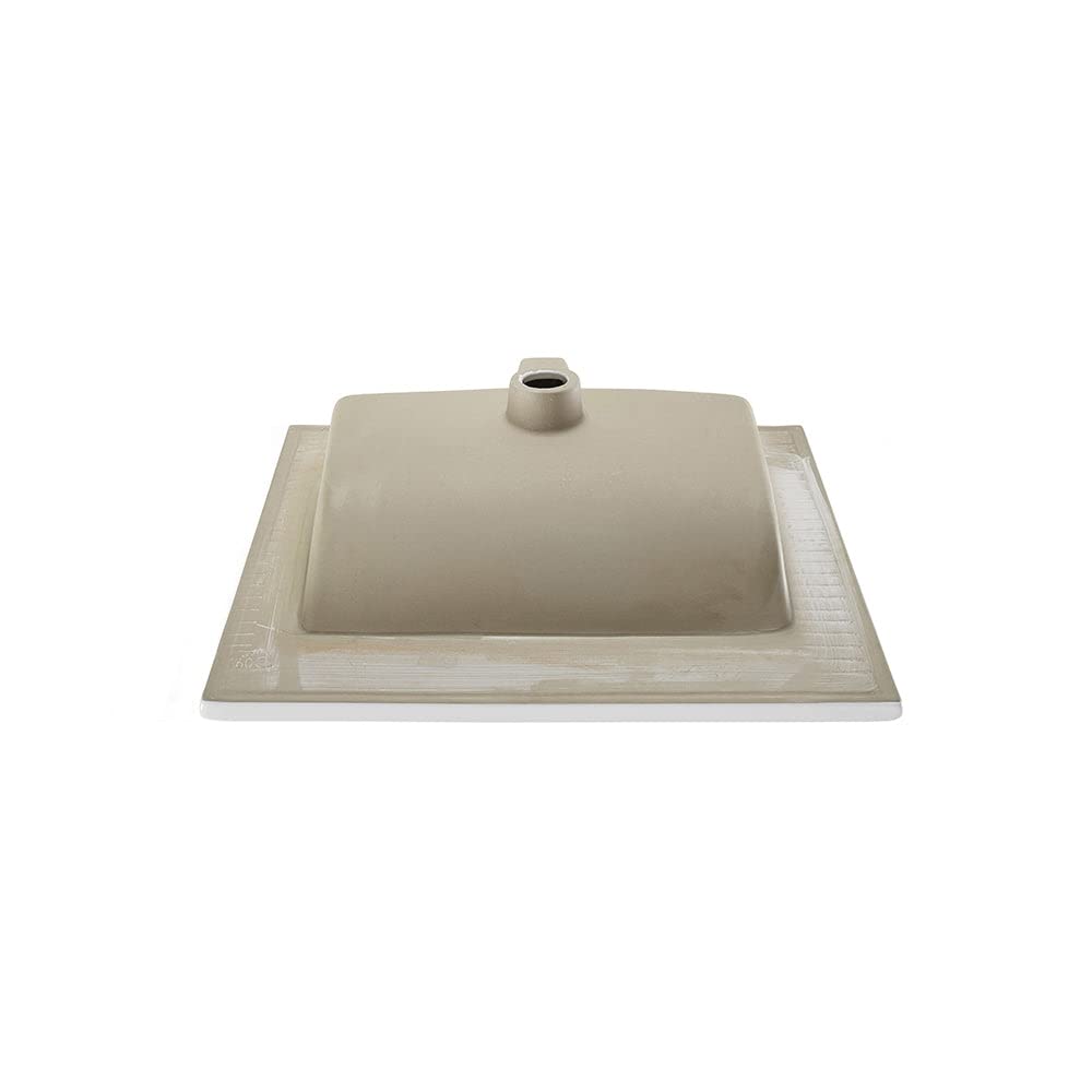 Swiss Madison Well Made Forever SM-VT324-3 Ceramic Vanity Top Sink 24" with Three Faucet Holes, Glossy White