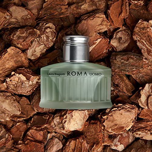 Laura Biagiotti - Roma Uomo Cedro - Sweet & Bitter Scent - Top Notes of Geranium, Vanilla, and Cascalone, 2.5 oz Eau de Toilette for Men
