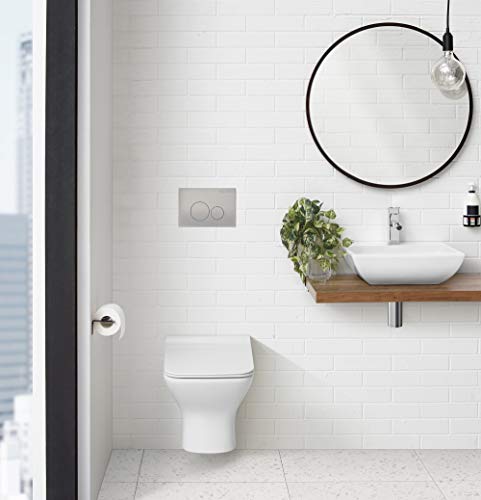Swiss Madison Well Made Forever Swiss Madison SM-WC001 Dual-Flush Actuator Plate, Matte Chrome