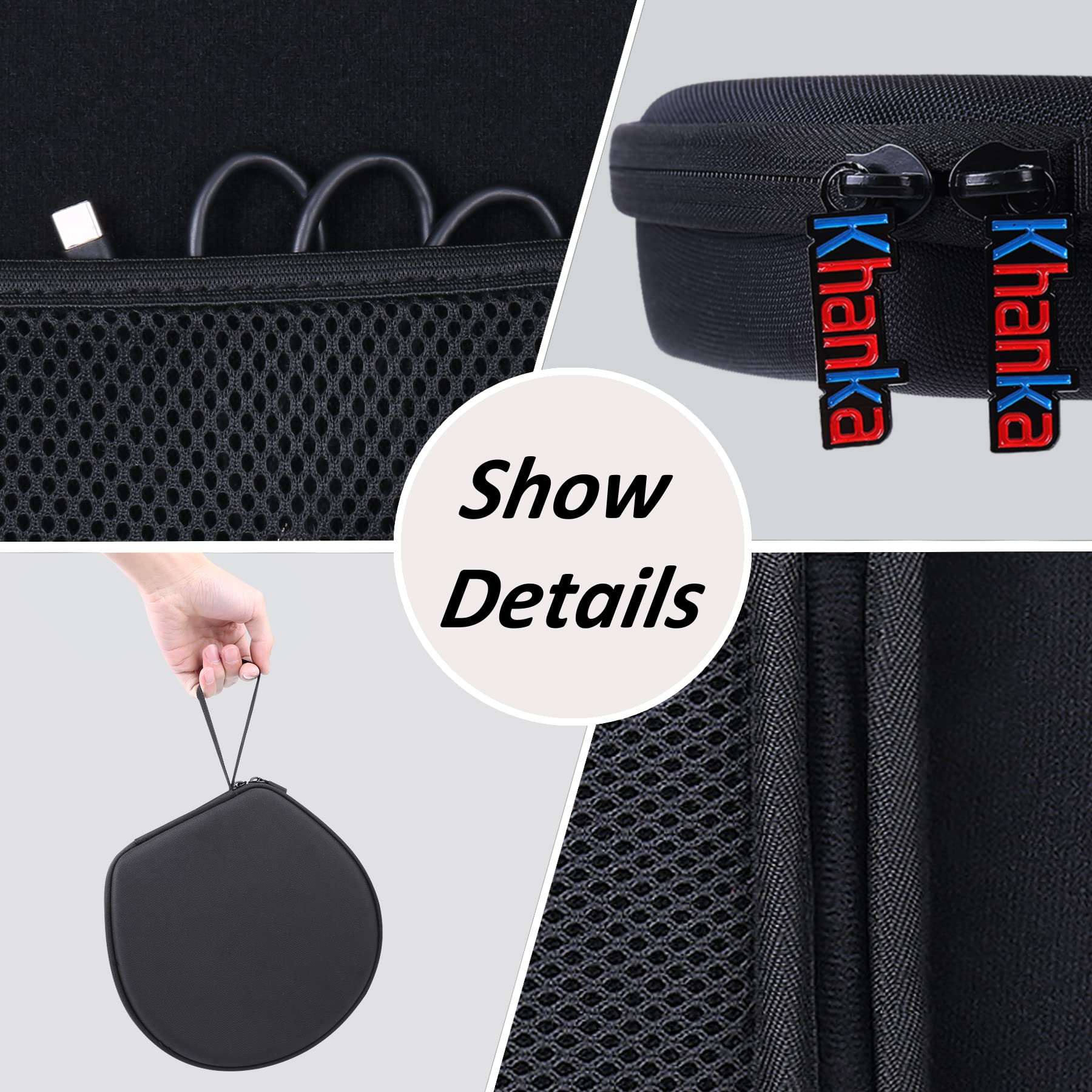 Khanka Hard Carrying Case Replacement for Monster Boomerang/Boomerang Petite Neckband Bluetooth Speaker, Case Only