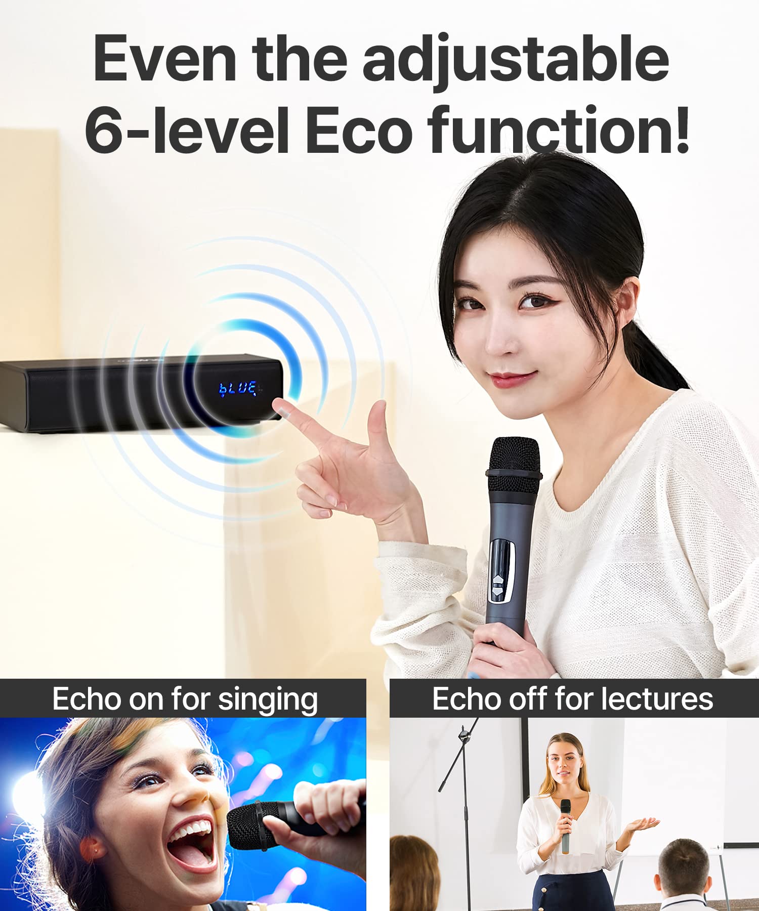 M200 - Bluetooth microphone with speaker - Karaoke machine with Bluetooth microphone - Karaoke Speaker for adults - Wireless Portable PA system - Karoke system set for party (M200) (M200 Set) (M200)