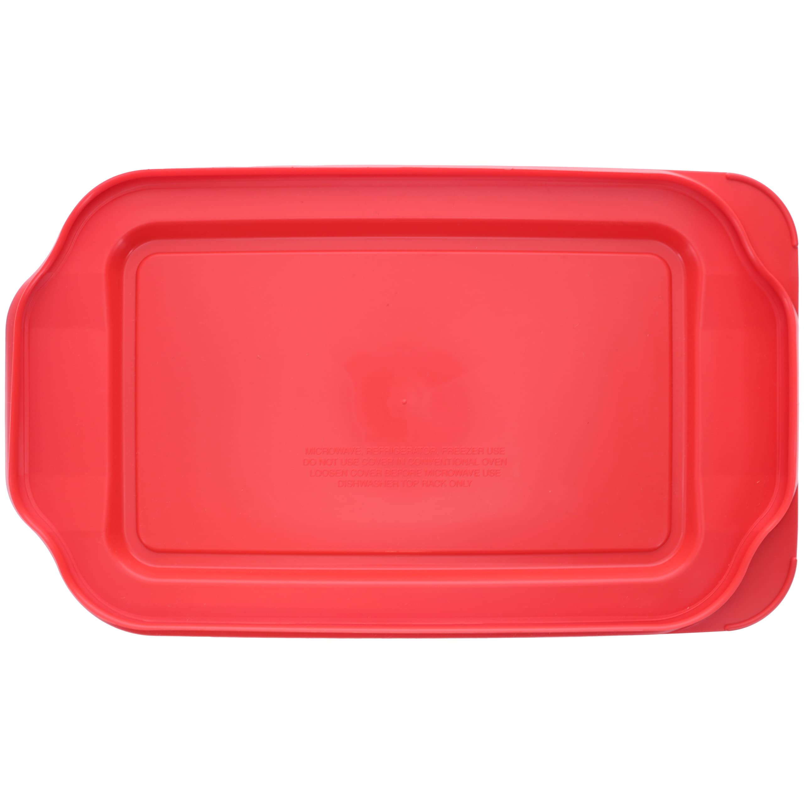 Pyrex 232-PC 2qt Red Lid - Made in the USA (made for the Pyrex 232 glass dish ONLY)