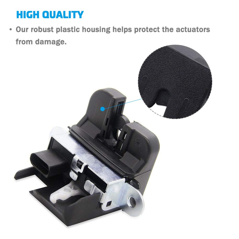 KEDAKEJI Black Plastic Key Lock Actuator for VW Jetta 2009-2017 Tiguan 2010-2014 - Replaces 5M0-827-505-E-9B9, 5M0827505E, 5M0827505E9B9