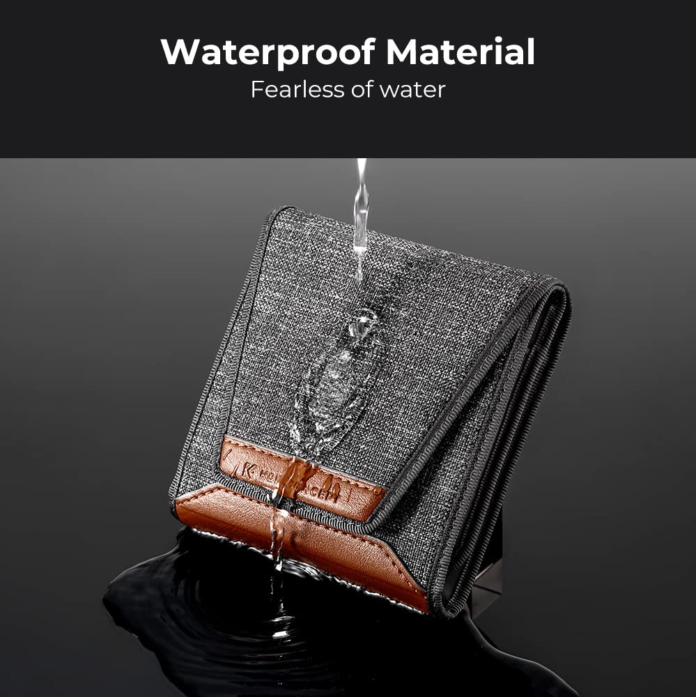 K&F Concept Lens Filter Case 4 Pocket, Leather Carrying Filters Bag Pouch for Square ND CPL etc Filters up to 100x100mm, Designed NANO-X Series Square Bracket