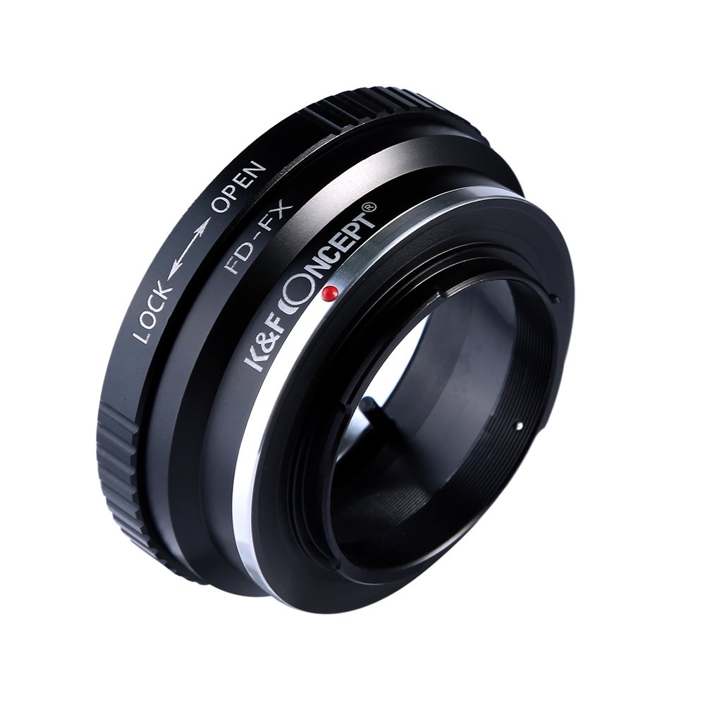 K&F Concept Lens Adapter + Lens Cleaning Cloth - fits FUJIFILM - X (FX) Mount Cameras for Canon FD Mount Lenses