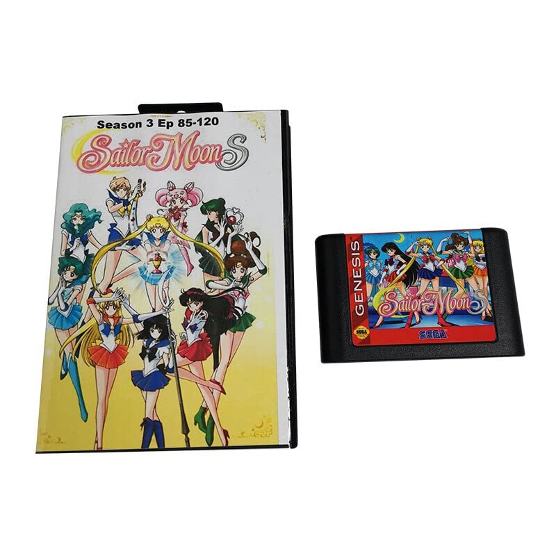 sailor moon- Electronic Games 16 BIT MD game Card For PAL And NTSC Version