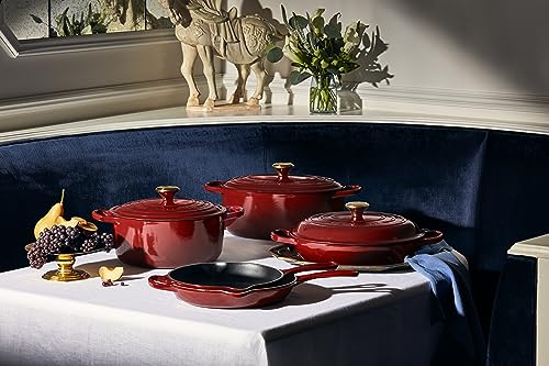 Le Creuset Enameled Cast Iron Signature Round Dutch Oven, 7.25 qt., Rhone