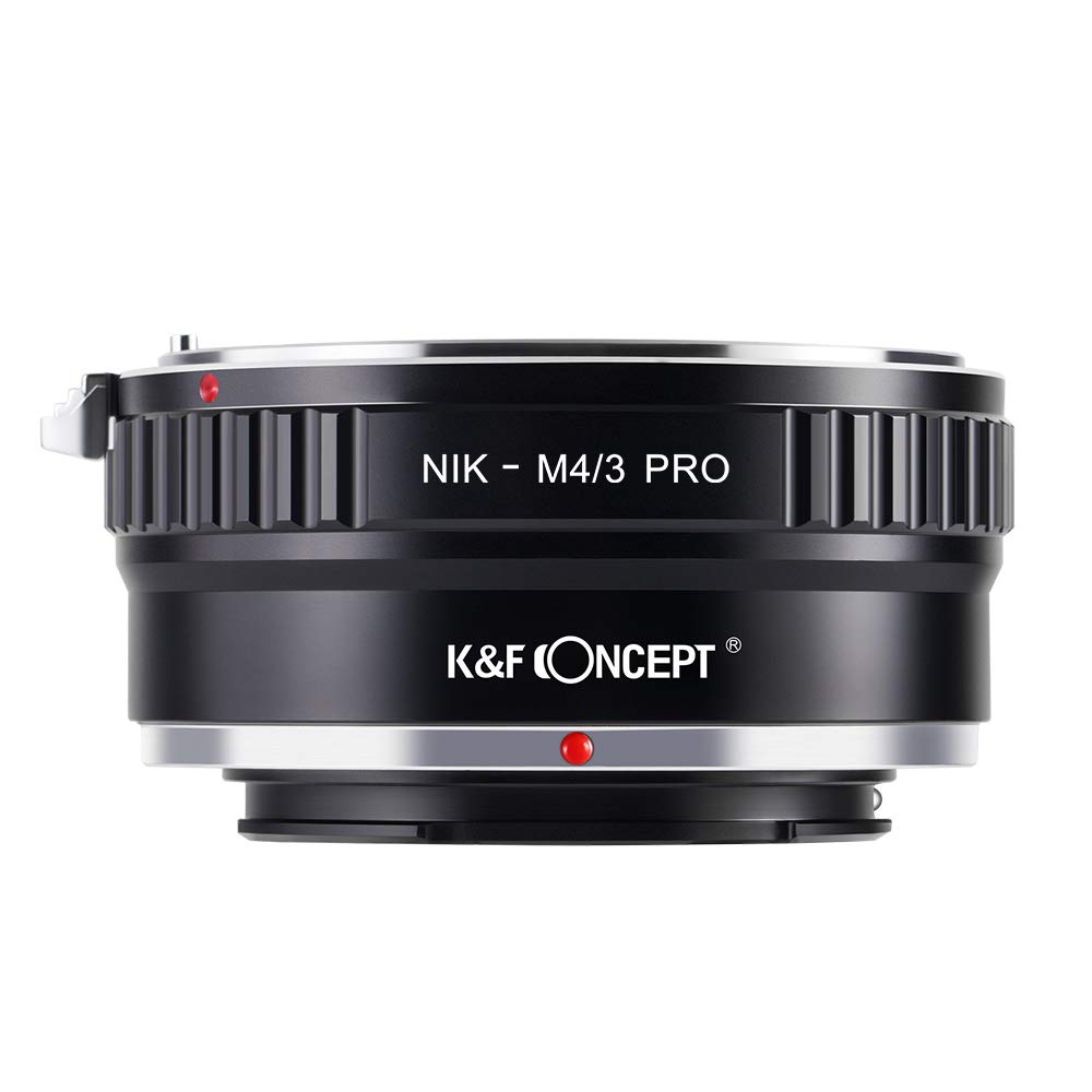 K&F Concept Lens Mount Adapter Compatible for Nikon AI Lens to Micro 4/3 Micro Four Thirds Mount Camera Body with Light-reducing Paint Compatible for GF1 GF2 GF3 G2 G3